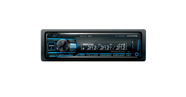Alpine UTE-204DAB hovedenhet 4x50W DAB+ Bluetooth USB AUX - Audiocom