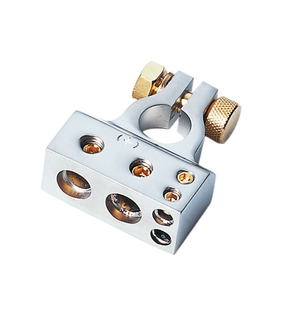 ACV Batteriterminal - Negativ pol 2X10mm + skrue - Audiocom